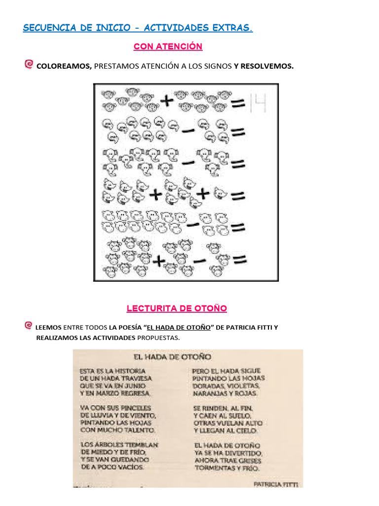 Secuencia de Inicio Actividades Extras | PDF