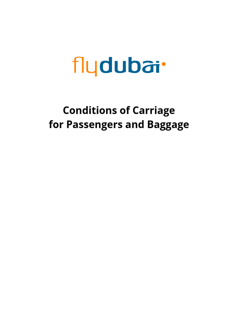 Conditions of Carriage en 07112023 - tcm8-158763 | PDF | Fee | Baggage