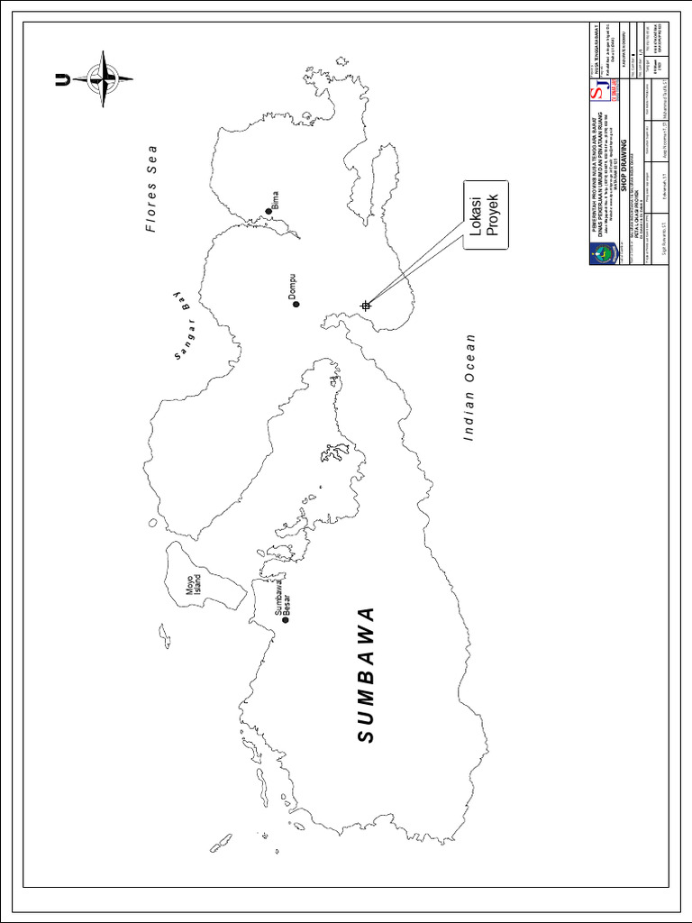Peta Lokasi Proyek Irigasi Sumbawa | PDF