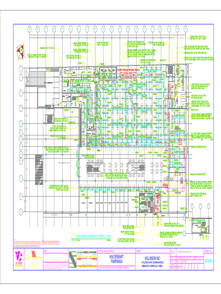 sfpM-04 SECOND FLOOR FLOOR AC & VENT. PLAN-Model | PDF