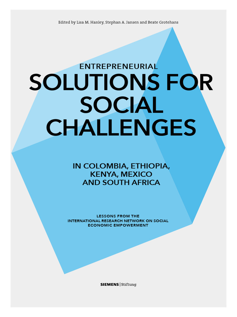 Study Entrepreneurial Solutions For Social Challenges | PDF ...