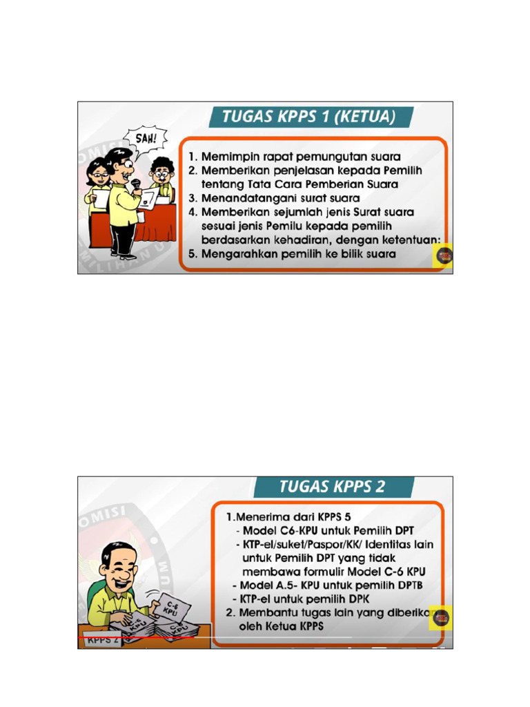Penting Tugas KPPS 1-7 | PDF