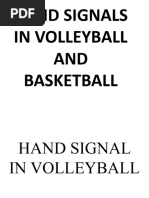 Netball Officiating Signals | PDF | Hand | Arm