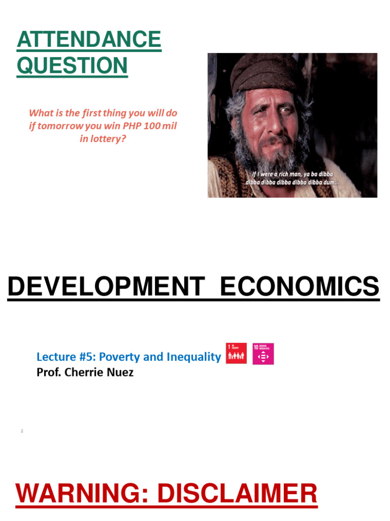 Lectures 5 - Dev Econ - Poverty and Inequality | PDF | Economic Inequality | Discrimination ...