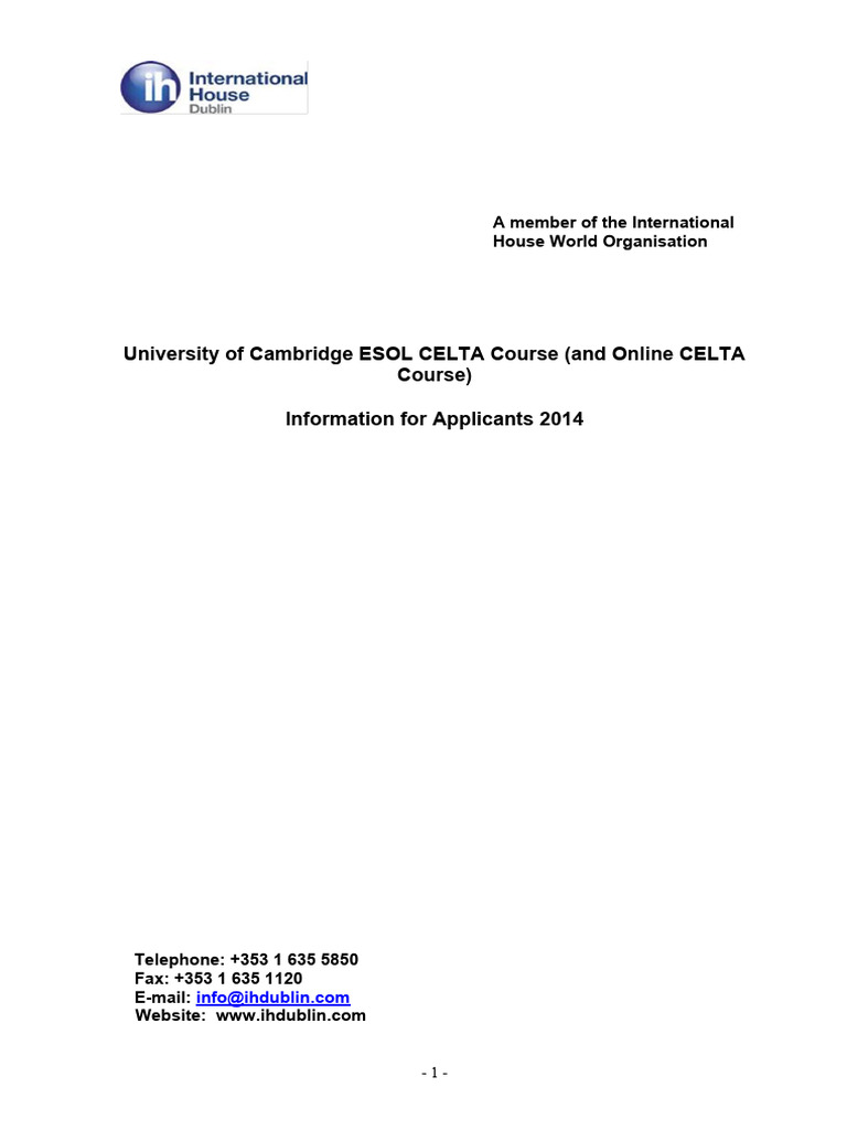 CELTA Course | PDF | Learning | Human Communication
