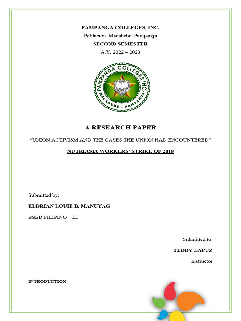 Union Activism and The Cases The Union Had Encountered | PDF ...