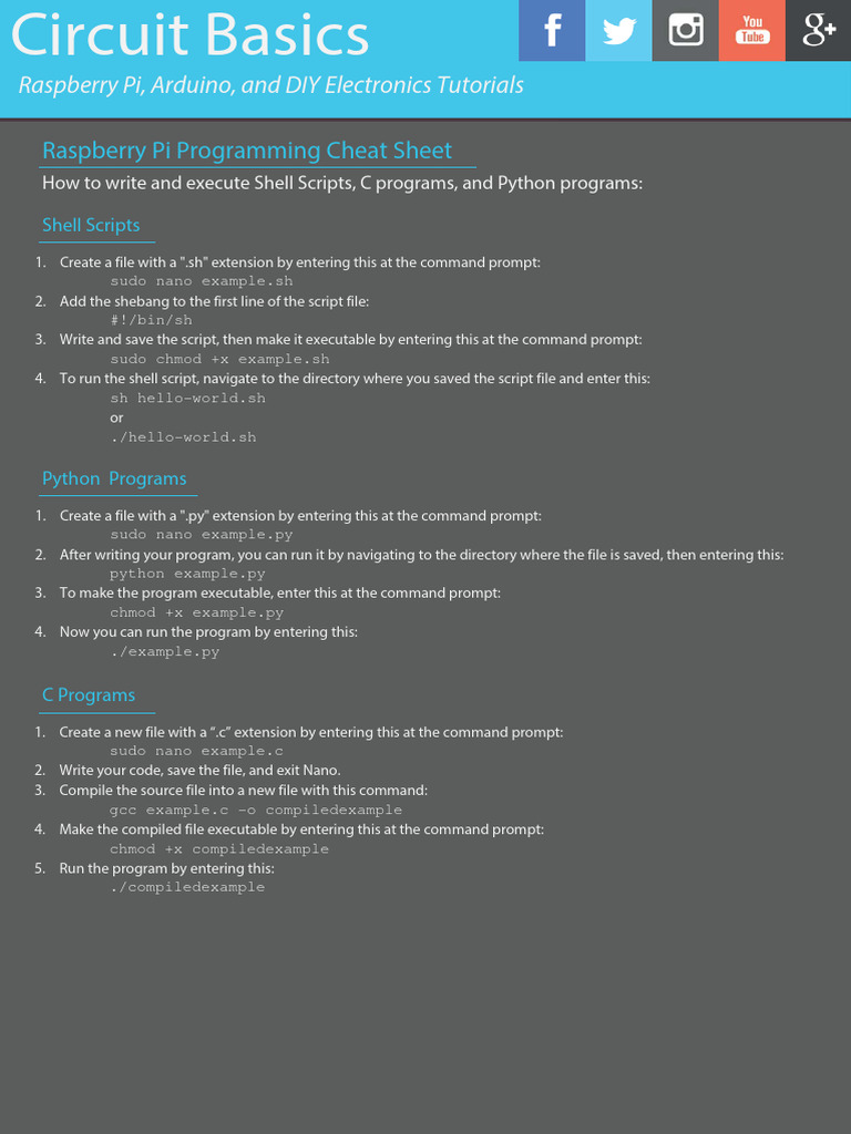 Raspberry Pi & Arduino Coding Guide | PDF | Computers