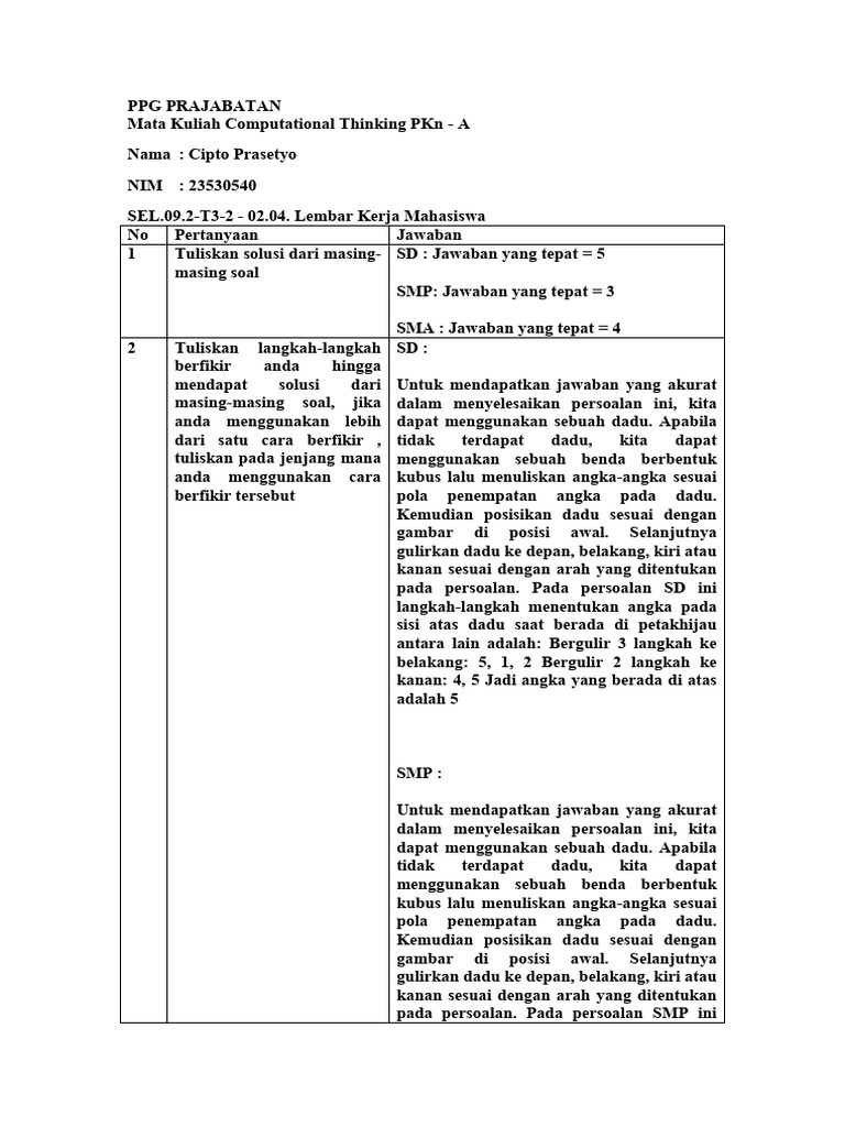 SEL.09.2-T3-3c Eksplorasi Konsep Dan Ruang Kolaborasi - Unggah Lembar Kerja Mahasiswa | PDF ...