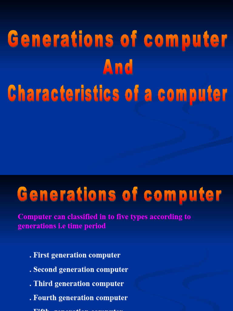 Generations | PDF | Integrated Circuit | Computer Data Storage