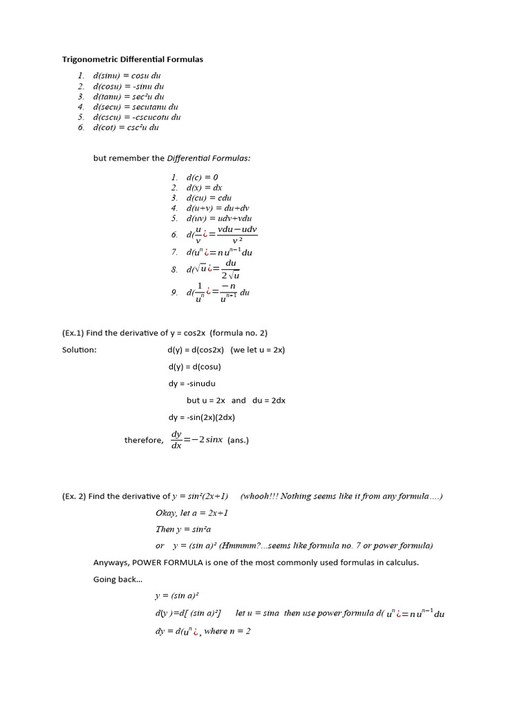 Math 1 Exercise No. 4 Trigonometric Functions | Download Free PDF | Combinatorics | Functions ...