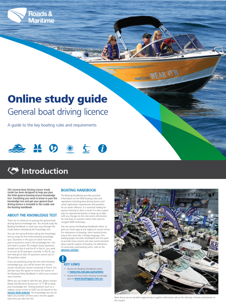 NSW General Boat Licence Guide | PDF | Sea Captain | Driver's License