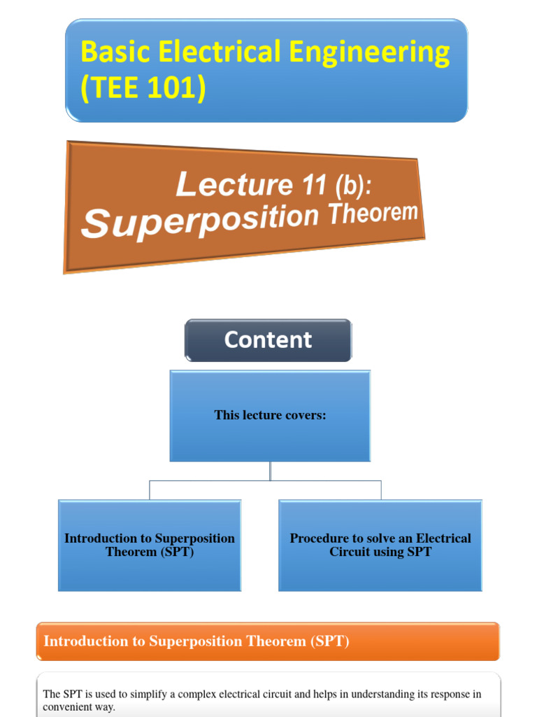 Lecture 11 (B) - Superposition Theorem | Download Free PDF | Electrical ...