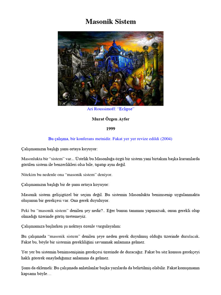 Masonik Sistem | PDF