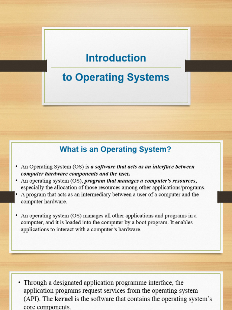 Slide 1 - Introduction To Operating Systems | Download Free PDF ... Slide 1 - Introduction To Operating Systems | Download Free PDF ...