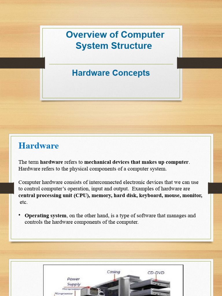 Slide 2 - Hardware Concepts | PDF | Operating System | Computer Data Storage