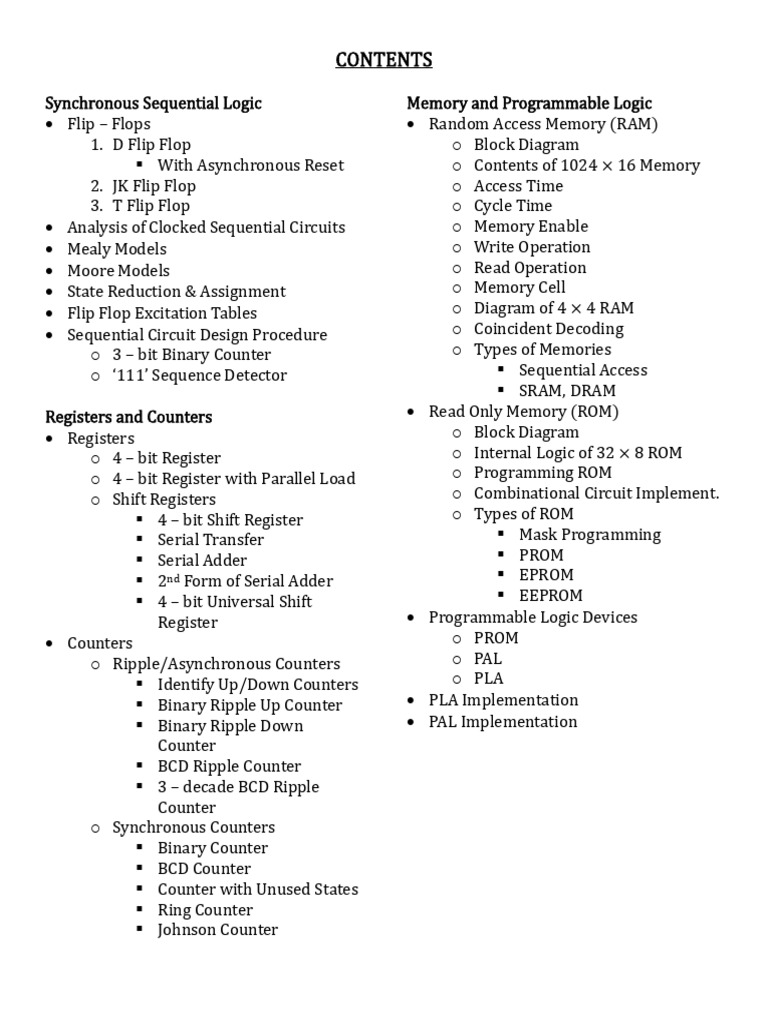 EO 301 Notes | PDF | Random Access Memory | Read Only Memory