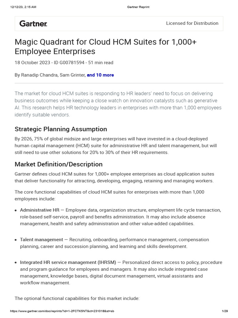 Gartner Reprint | PDF