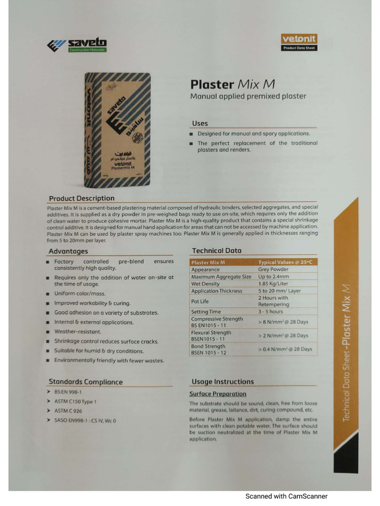 Premix Plaster | PDF