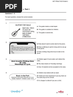 Key English Test - Reading and Writing Part 1-7 - Englishrevealed | PDF