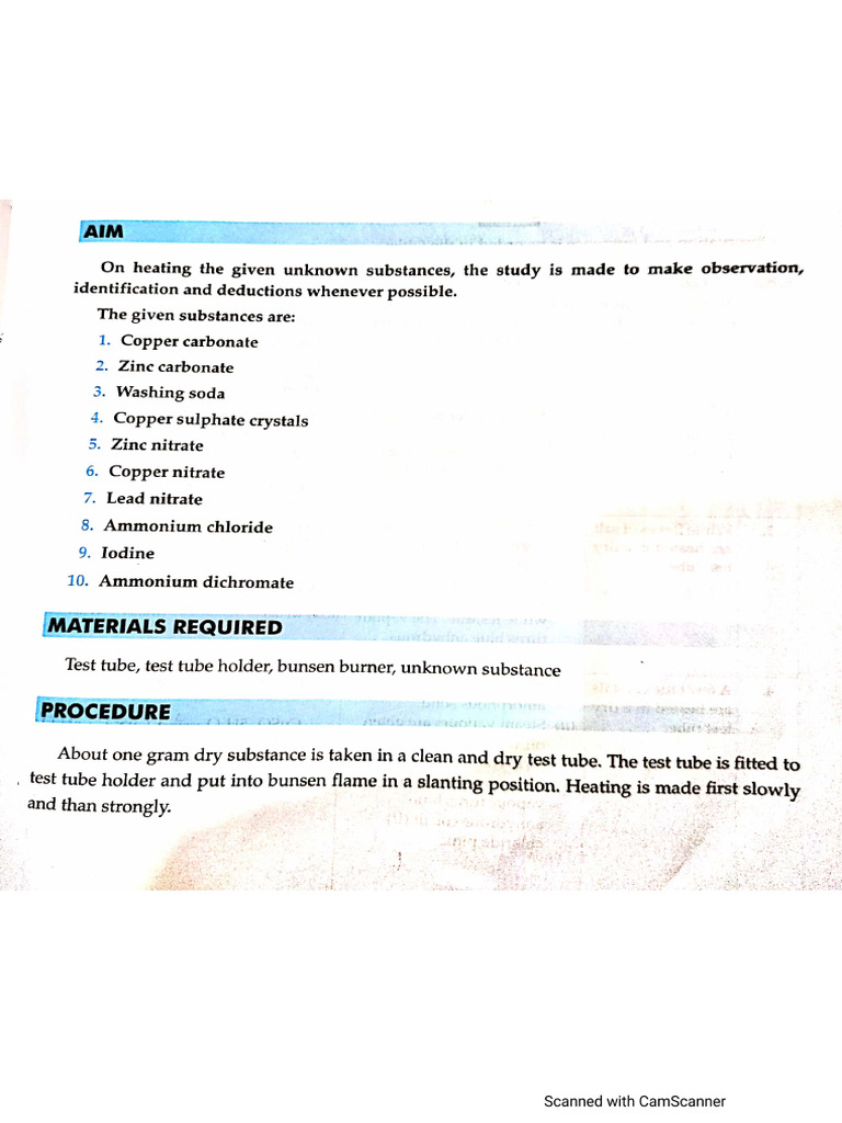 Experiment 2 For Std-9 | PDF