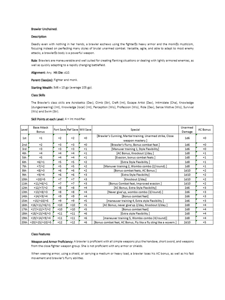 Brawler Unchained | PDF | Combat Sports | Combat