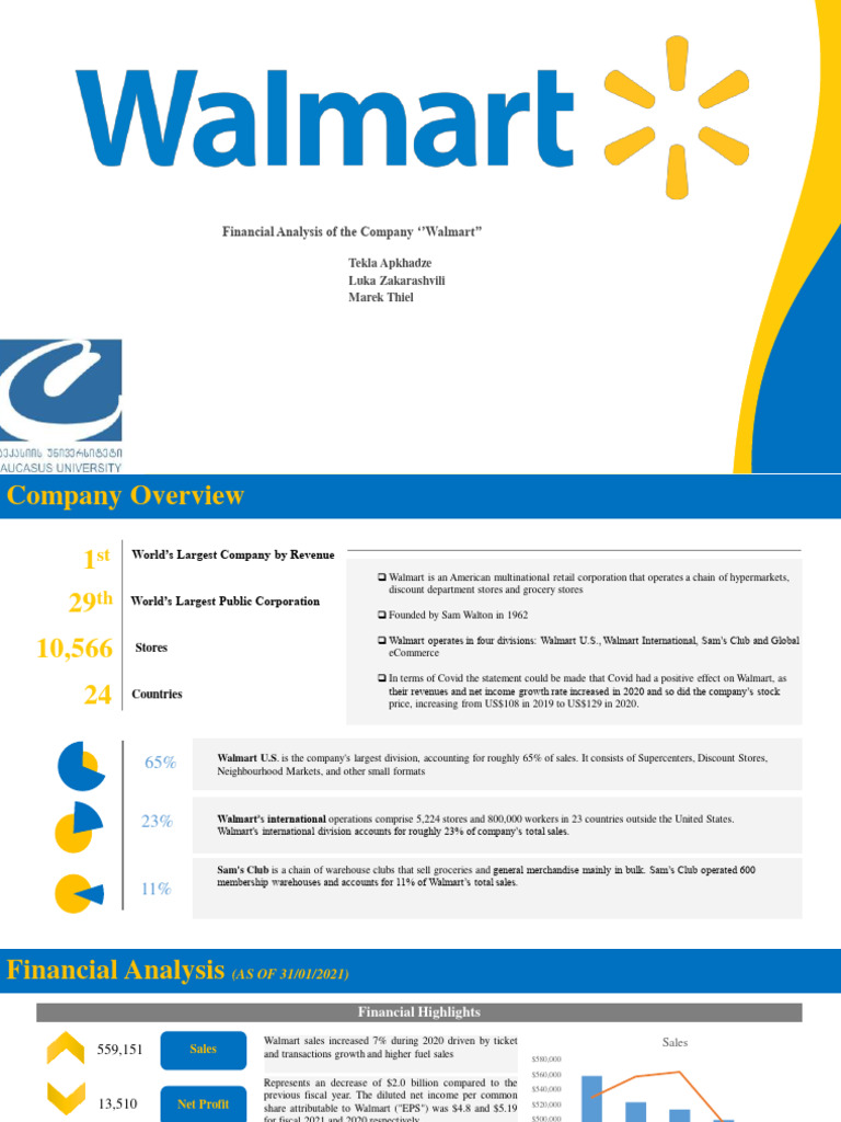 Presentation - Walmart | PDF | Walmart | Private Sector