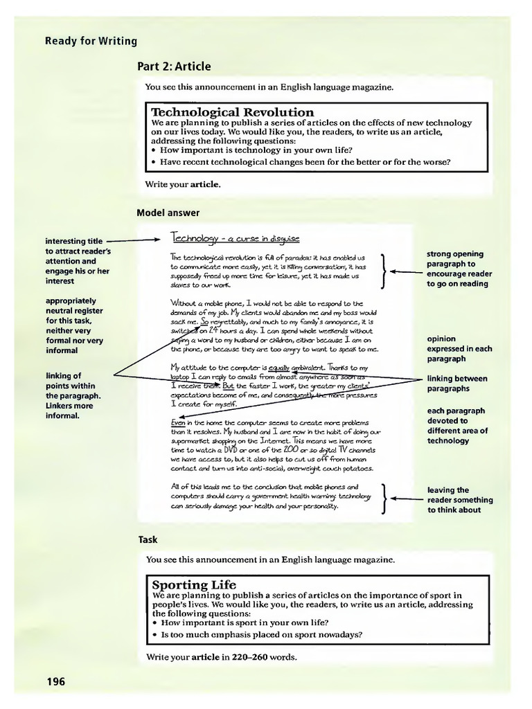 Article-Model Answer | PDF