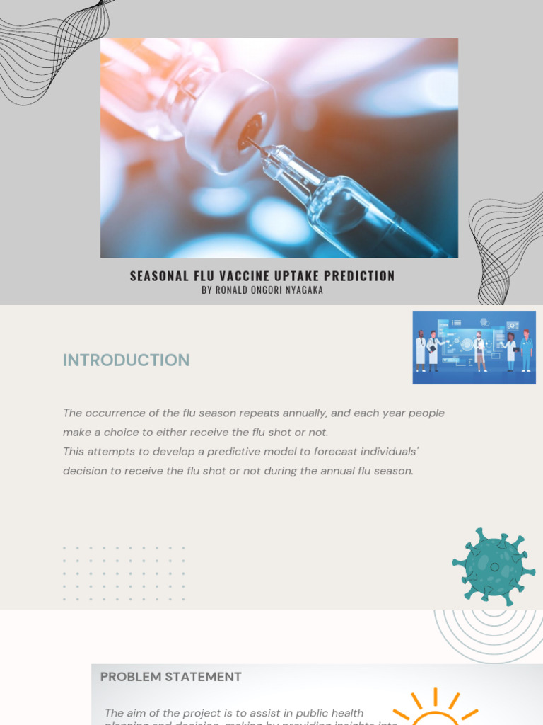 Seasonal Flu Presentation | PDF | Influenza Vaccine | Prediction
