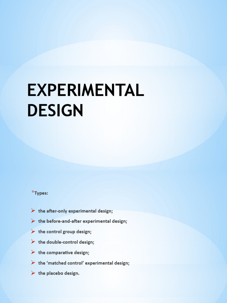 Experimental Design | PDF | Design Of Experiments | Experiment