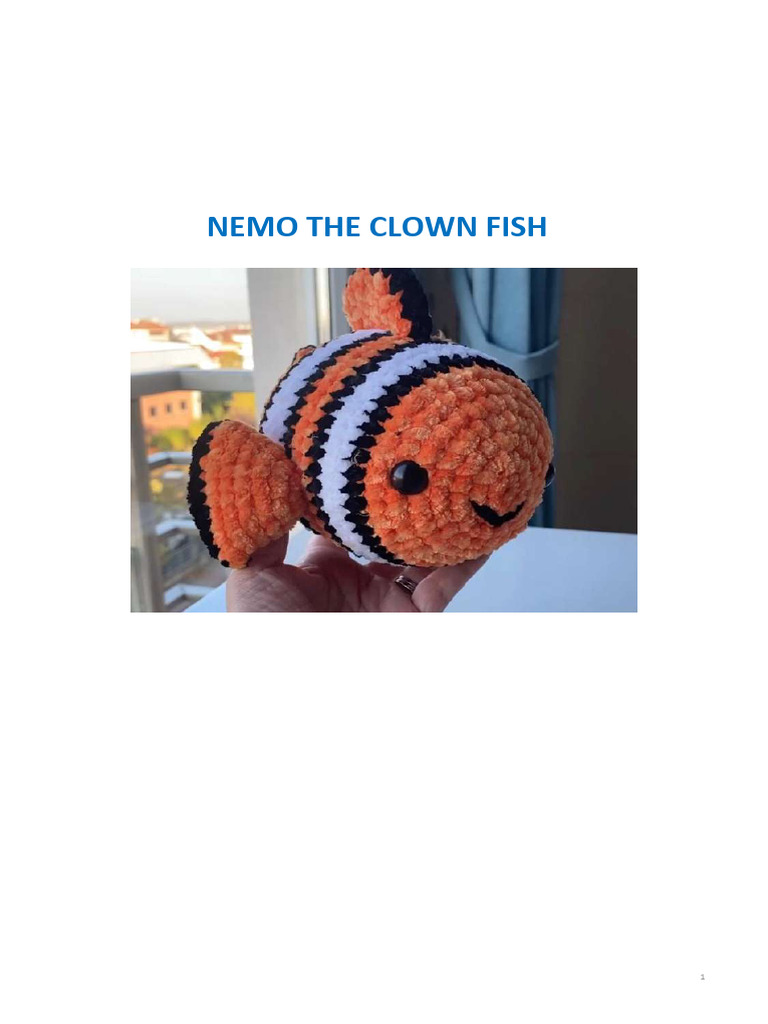 Nemo | PDF | Yarn | Crochet