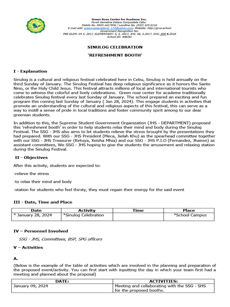Booth Proposal 1 | PDF