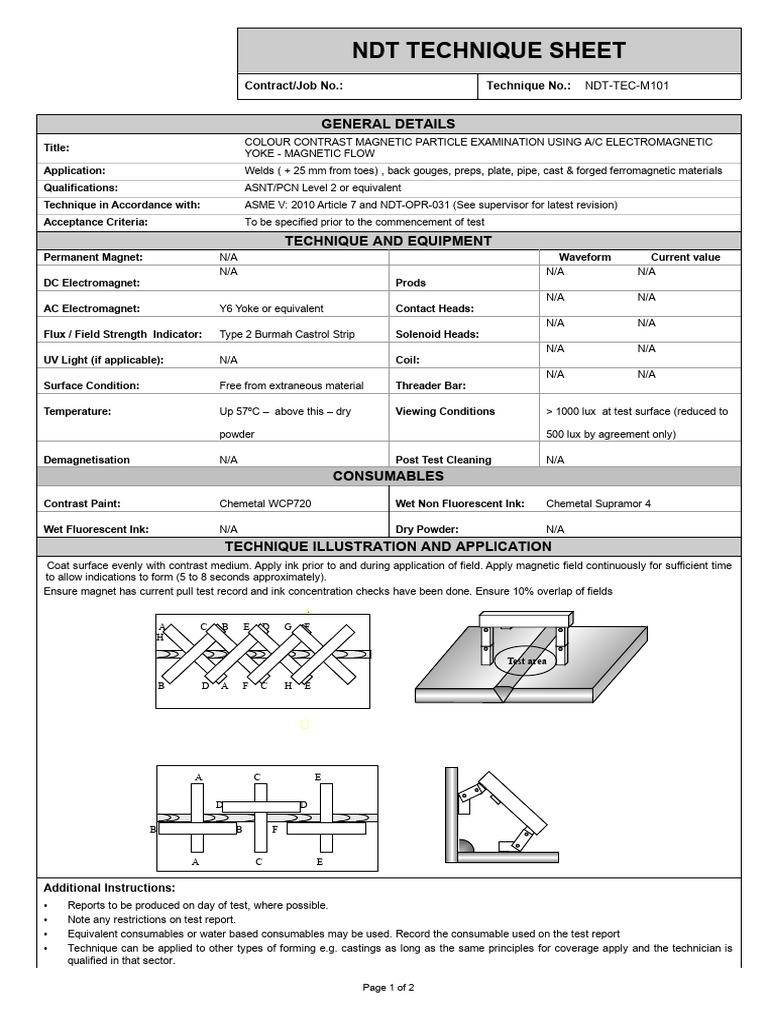 Magnetic Particle Examination Guide | PDF | Magnet | Mechanical Engineering