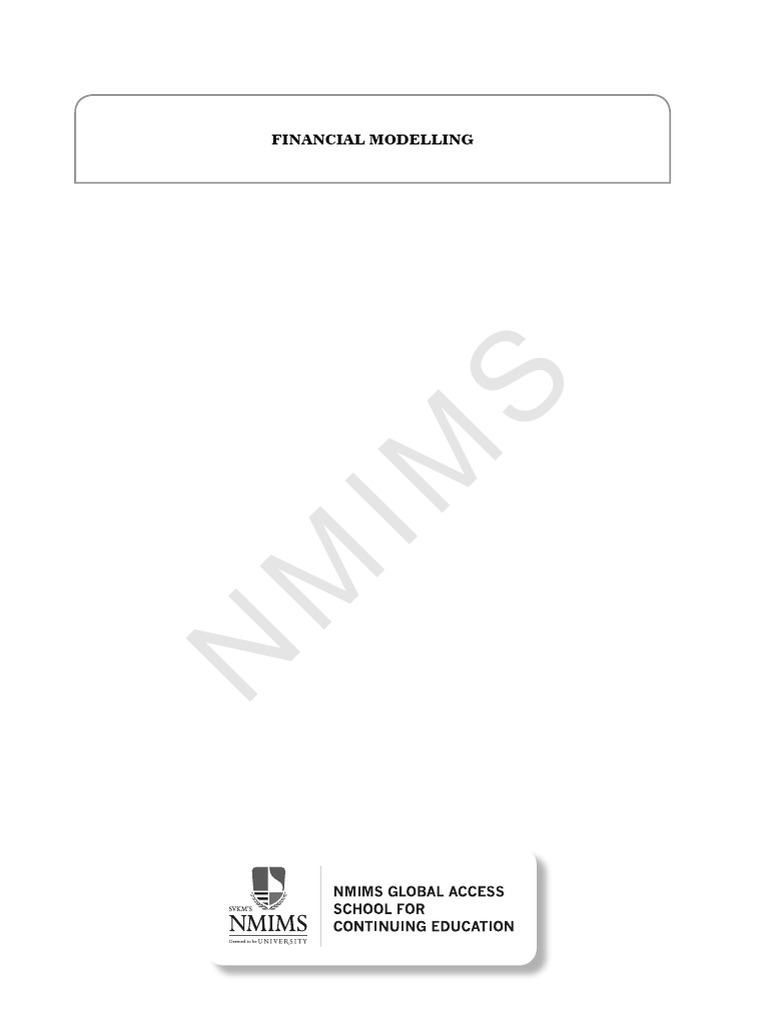 Financial Modelling | PDF | Microsoft Excel | Discounted Cash Flow