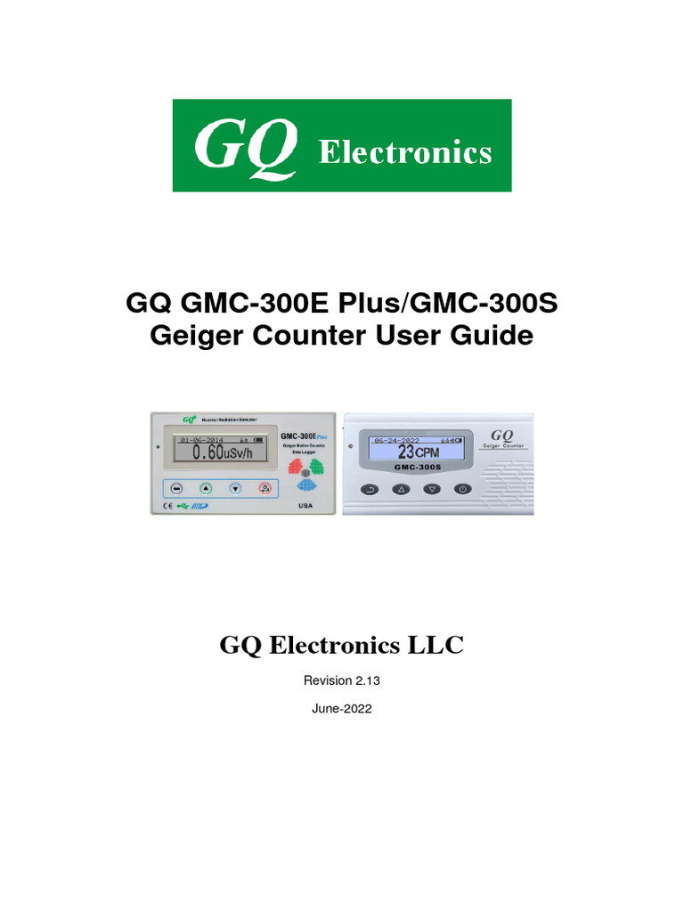 GMC 300E Plus User Guide | PDF | Usb | Calibration GMC 300E Plus User Guide | PDF | Usb | Calibration