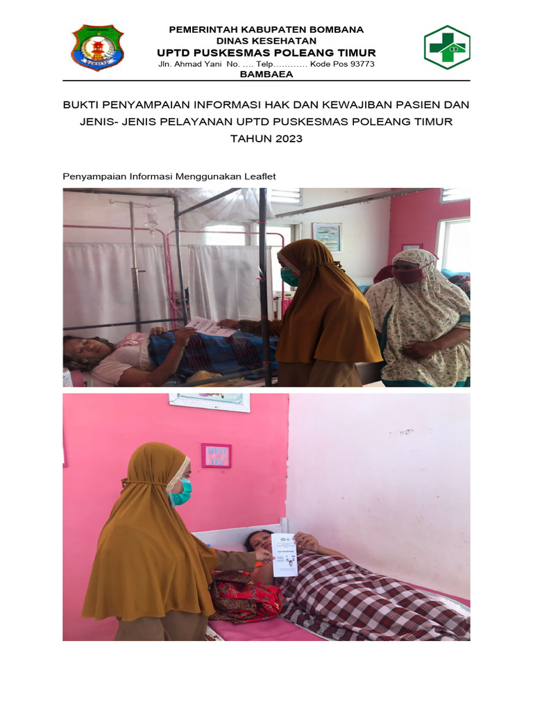 Bukti Penyampaian Informasi Hak Dan Kewajiban Dan Jenis-Jenis Pelayanan | PDF
