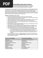 DBT Mindfulness of Current Thoughts Handout | PDF