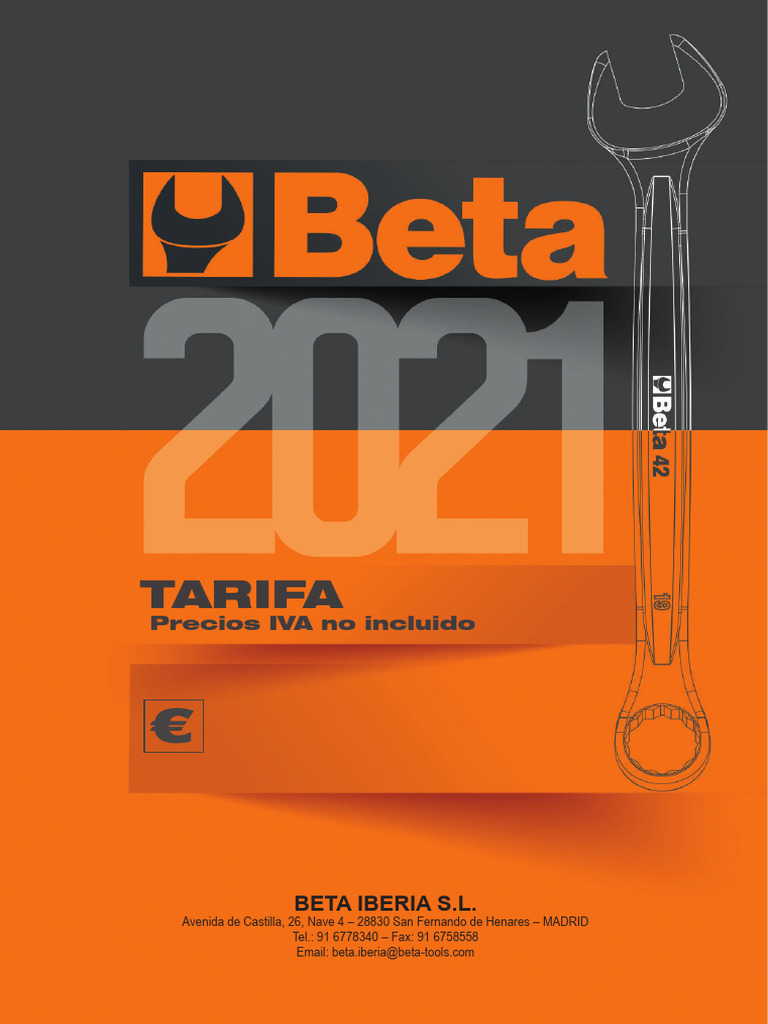 BETA Catalogo Tarifa 2021 | PDF