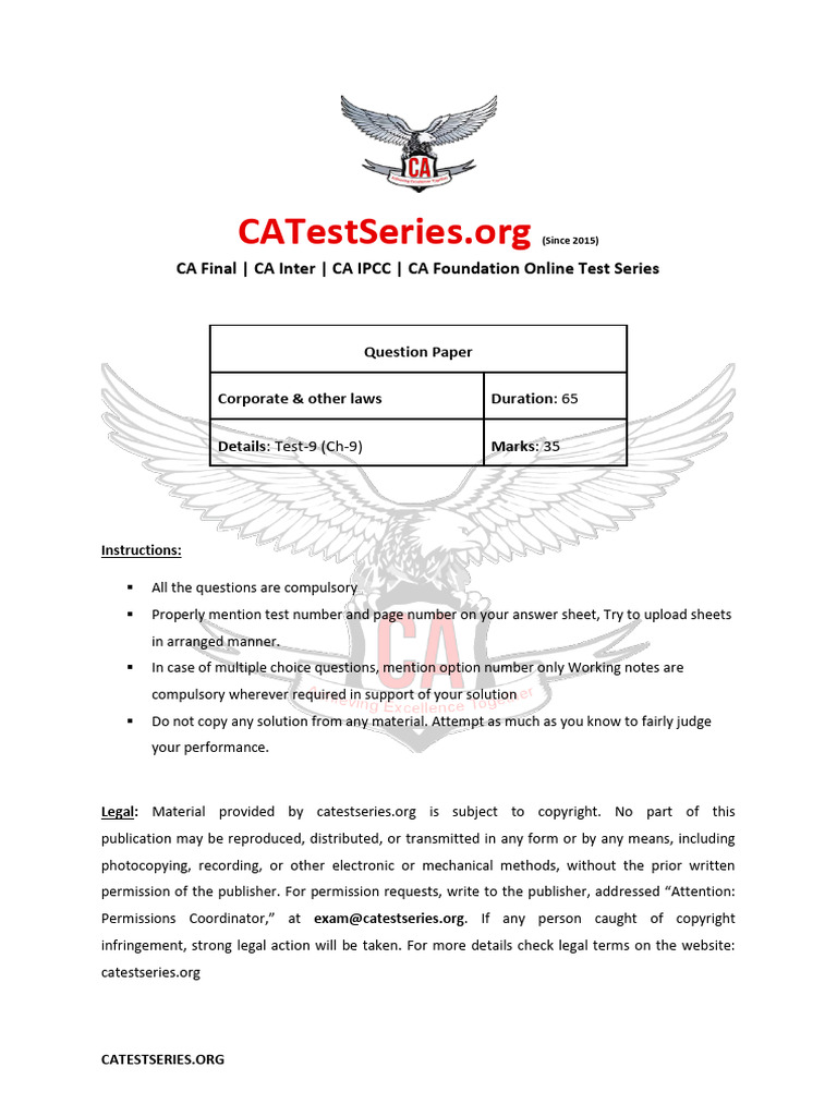 Law Chapter 9 QP | PDF | Corporate Social Responsibility | Business