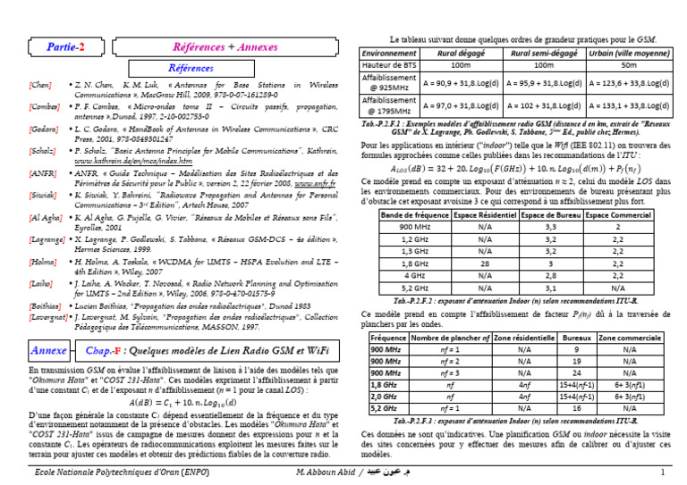 P2 (APO-23) Cours (Réfs+Annexes) V0 | PDF