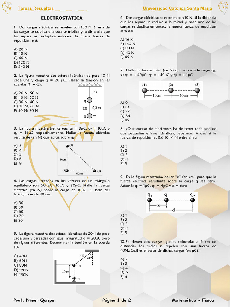 04 Fisica Electrostatica | Descargar gratis PDF | Electrostática ...