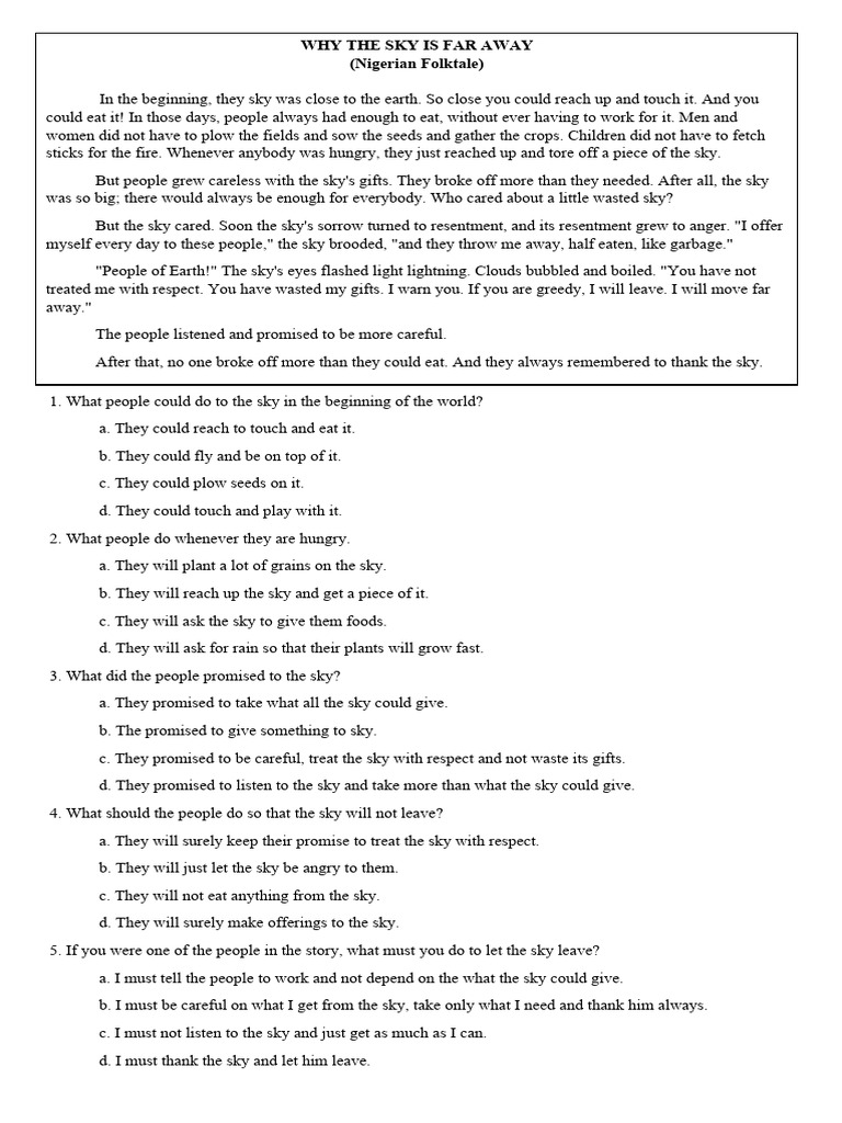 Why The Sky Is Far Away | PDF | Foods | Cuisine
