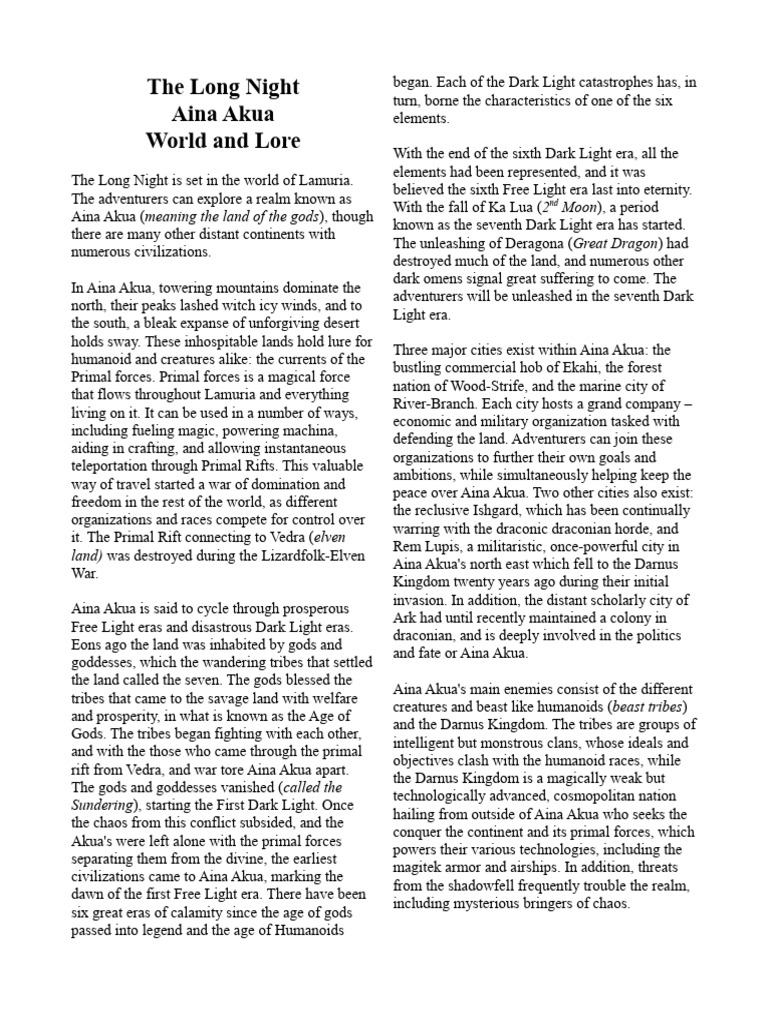 The Long Night | PDF