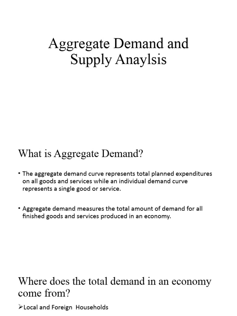 Aggregate Demand and Supply Anaylsis | PDF | Consumption (Economics ...