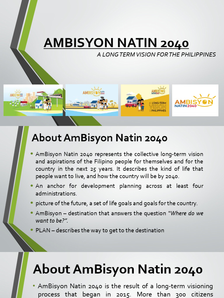 Ambisyon Natin 2040 | PDF | Social Science | Technology & Engineering