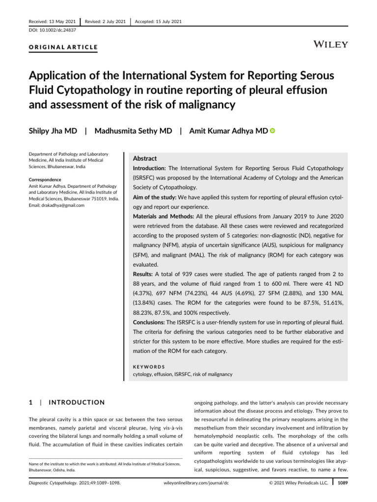 Retrieve | PDF | Cytopathology | Medical Specialties