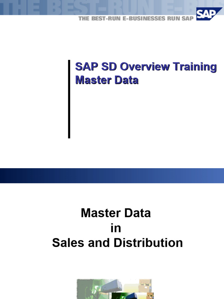 SAP R3 SD Overview Master Data | PDF | Invoice | Discounts And Allowances
