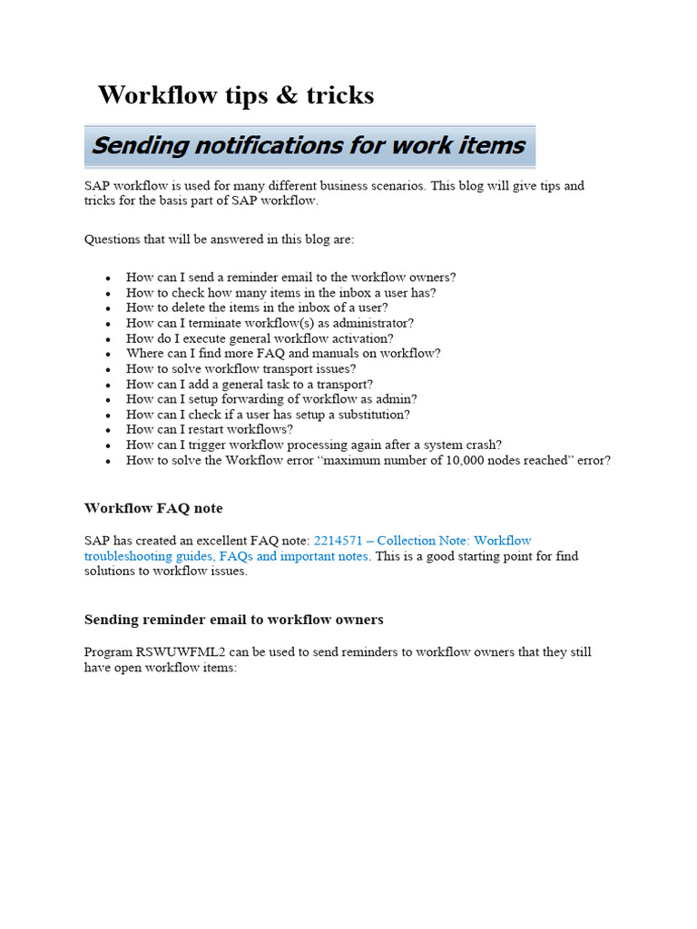 Workflow Tips | PDF | Html | Html Element