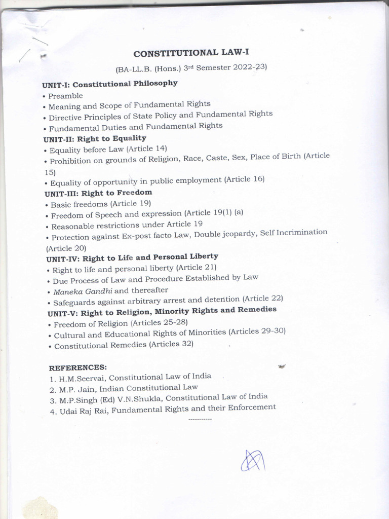 Sem 3 Syllabus Final | PDF