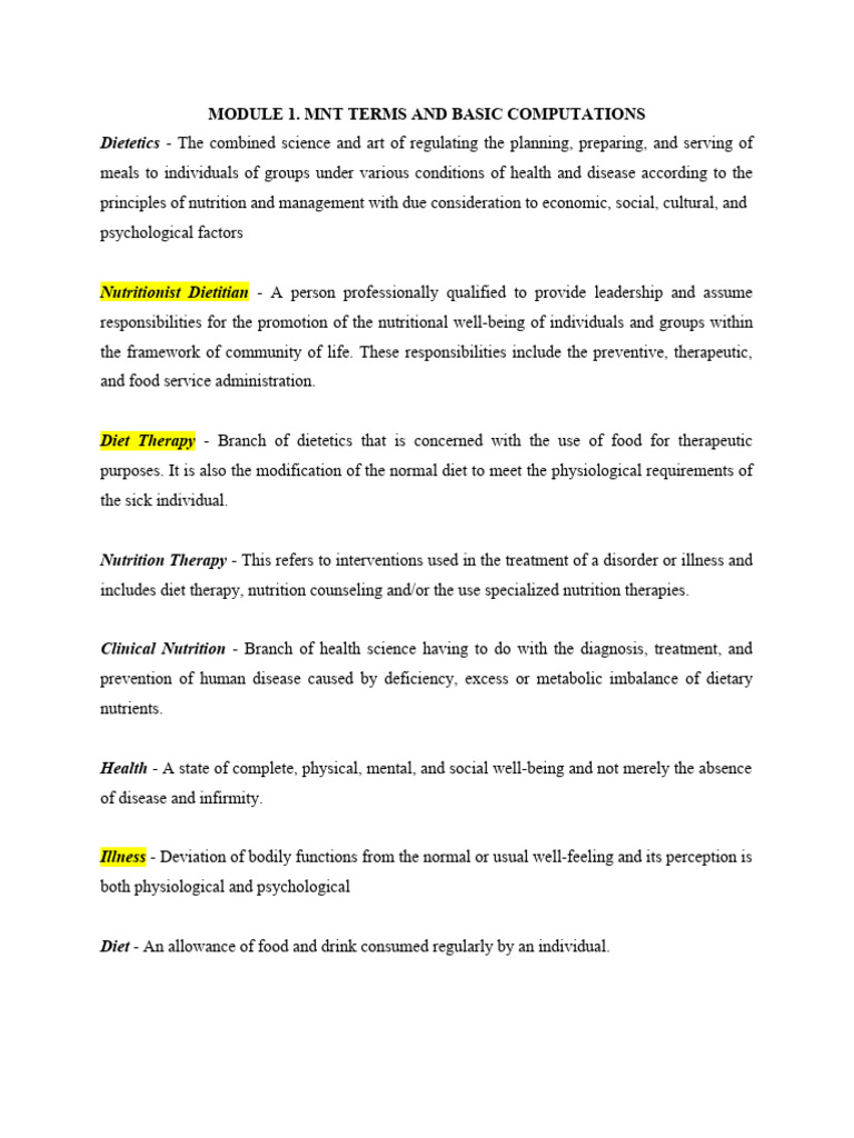 MNT-Notes Pt. 2 | PDF | Diet & Nutrition | Dietary Fiber