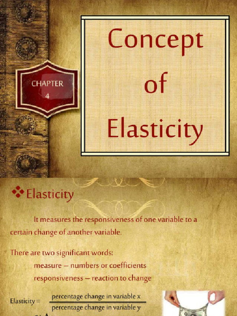 Elasticity | PDF